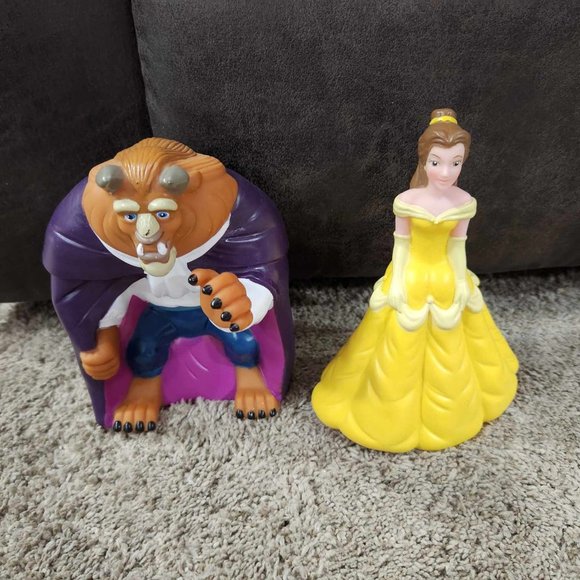 Toys | Beauty And The Beast 1992 Pizza Hut Rubber Hand Puppets | Poshmark